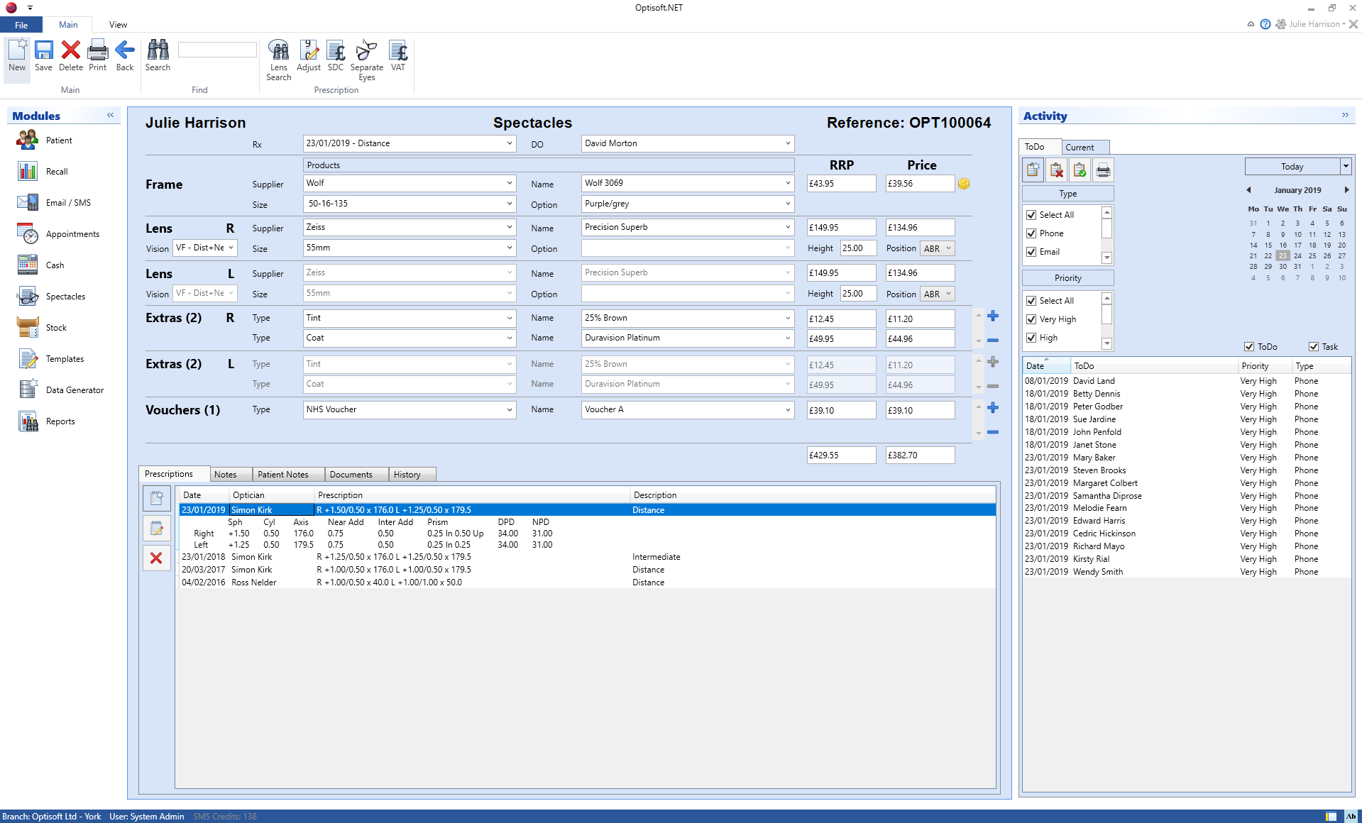 Spectacles - Optisoft